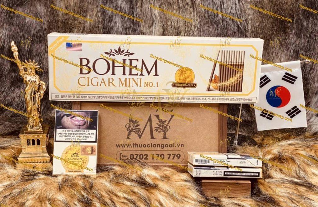 Thuốc Lá Bohem Cigar Mini No.1 , No.5, No.6 (Sách Tay Hàn Quốc) - %siten