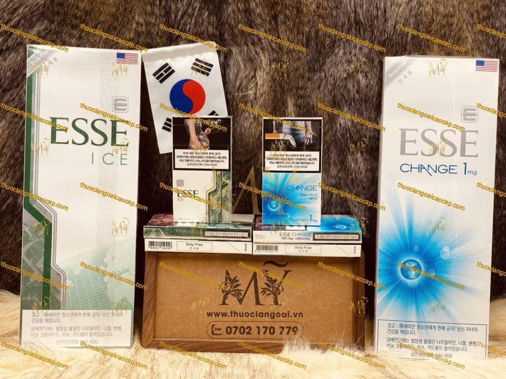 Thuốc lá Esse Change 1mg + Esse ICE Với Viên Bấm Bạc Hà The Mát Dịu Nhẹ ...